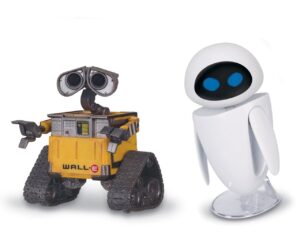 disney pixar poseable (4") wall-e and eve action figures