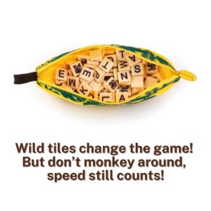 Bananagrams WildTiles Vocabulary Building and Spelling Improvement Lettered Tile Game for Ages 7 and Up