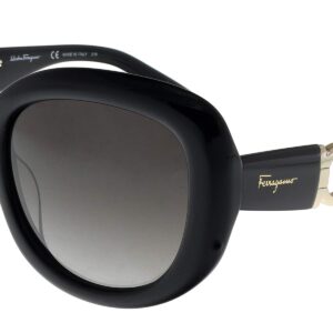 Salvatore Ferragamo Women's Oval Sunglasses Gradient Smoke