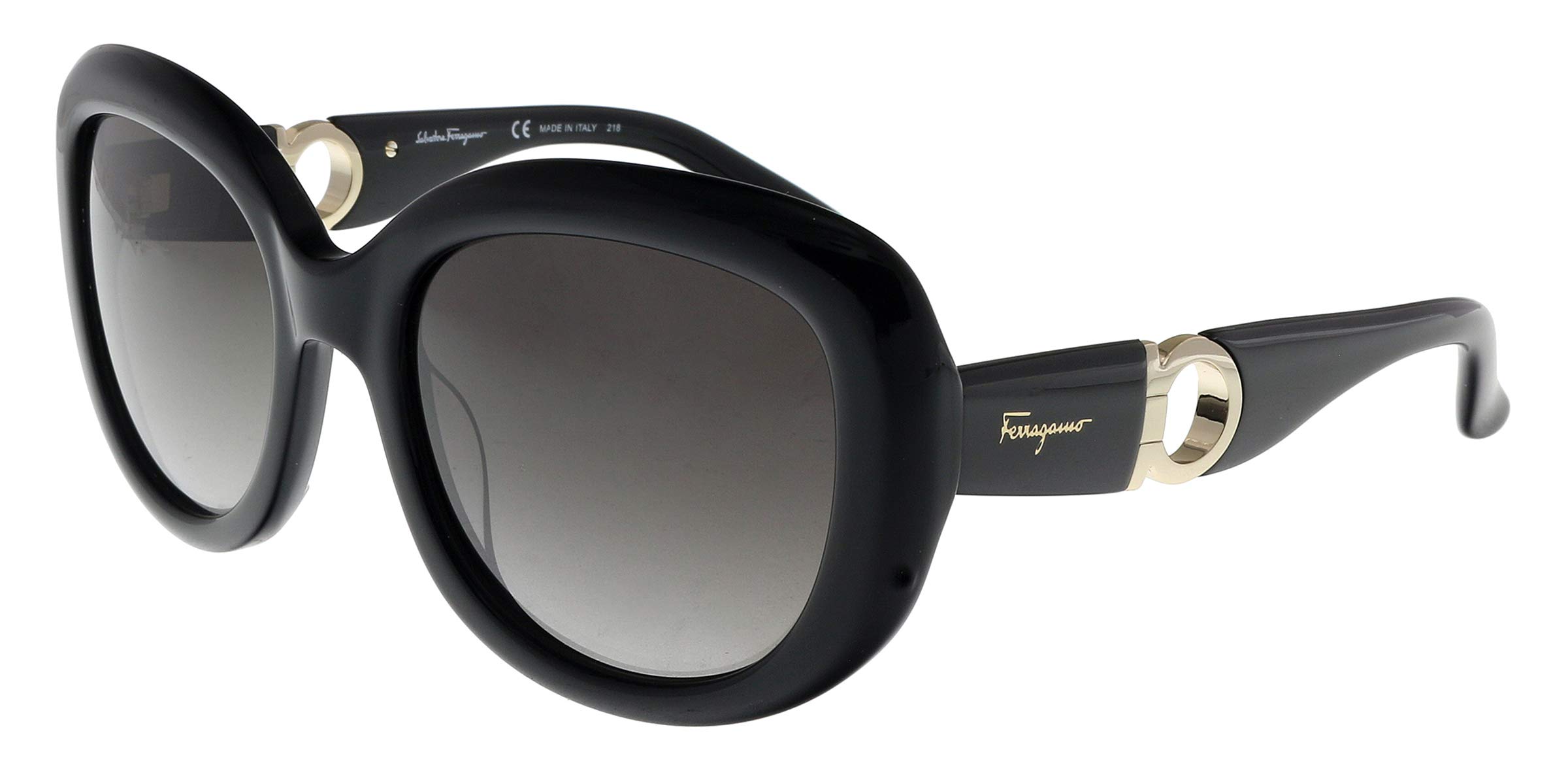 Salvatore Ferragamo Women's Oval Sunglasses Gradient Smoke