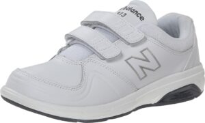 new balance womens 813 v1 hook and loop walking shoe, white, 9.5 us