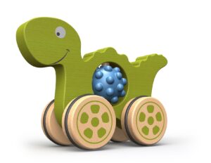 beginagain nubble rumbler dino - promote imagination and active play - green, kids 18 months and up