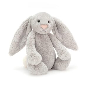 jellycat bashful grey bunny stuffed animal, large 15 inches | rabbit and bunny plush toy | classic children's gift