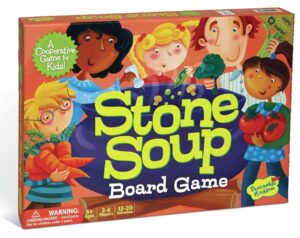 peaceable kingdom stone soup cooperative memory board game for kids