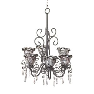 accent plus 10016072 midnight blooms chandelier, no size, multicolor