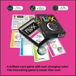 Looney Labs Fluxx 5.0 Card Game Fun, Fast-Paced, Ever-Changing Rules, Perfect for Family Game Night and Parties