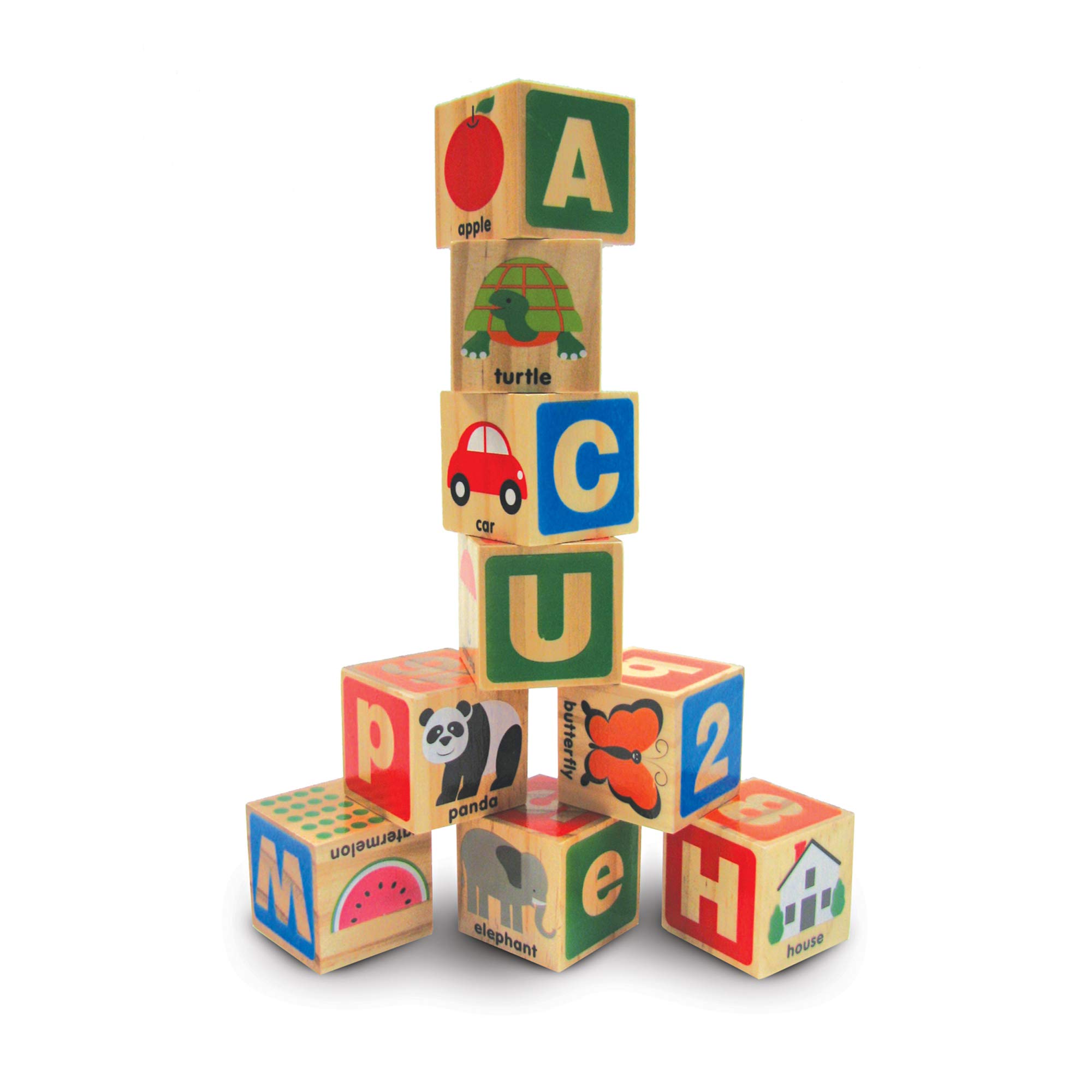 Melissa & Doug ABC/123 Wooden Blocks (26 pcs)