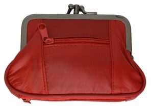 marshal leather change purse (red)