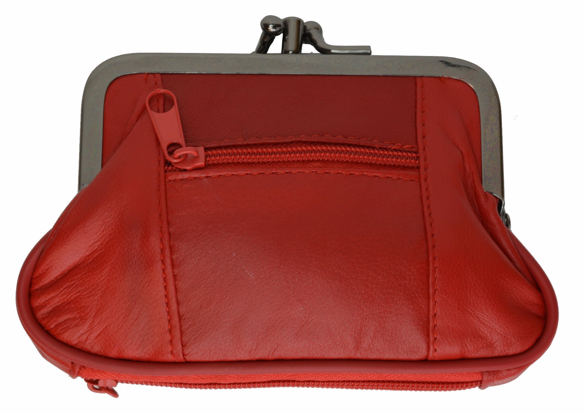 MARSHAL Leather Change Purse (Red)