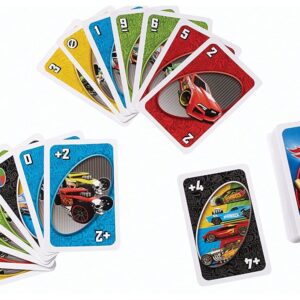 Hot Wheels UNO Matching Card Game Featuring 112 Cards with Hot Wheels Graphics, Game Night, Kids Gift Ages 7 Years & Older