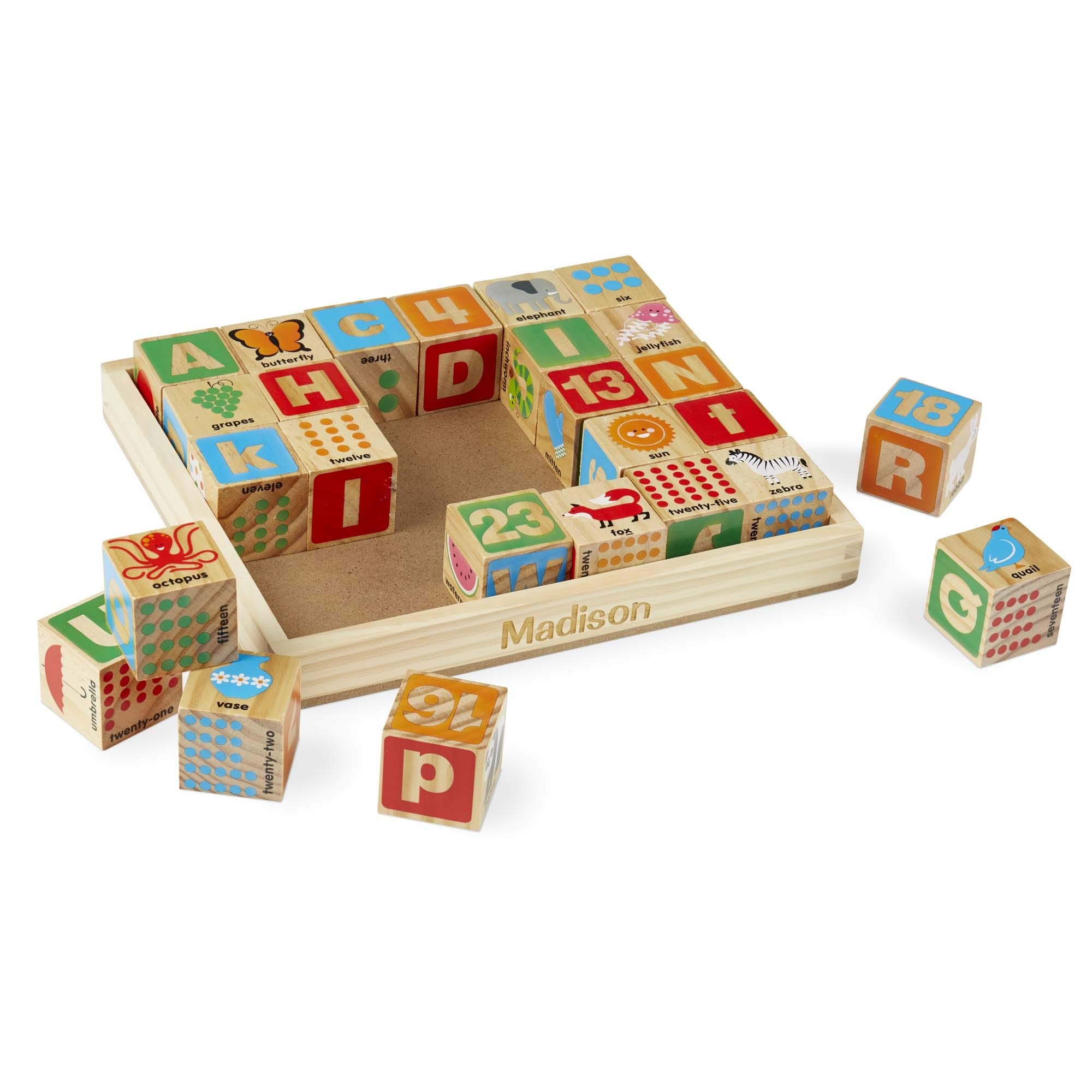 Melissa & Doug ABC/123 Wooden Blocks (26 pcs)