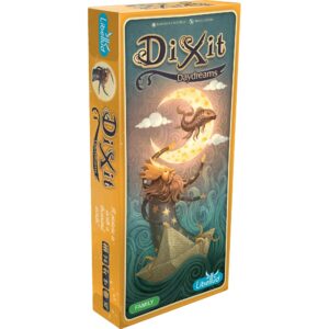 dixit daydreams board game expansion - surreal artistry with 84 enigmatic cards! creative storytelling game, family game for kids & adults, ages 8+, 3-6 players, 30 min playtime, made by libellud