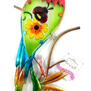 Bejeweled Display® Parrot w/Glass Wall Art Plaque & Home Decor