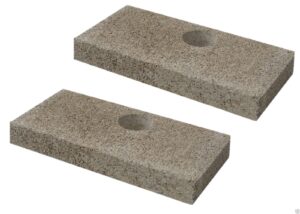 quadrafire replacement brick with holes pkg of 2 (srv436-0380)