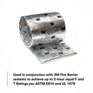 3M Fire Barrier Duct Wrap 615+, Space-Saving, Commercial Kitchen Grease and Ventilation Ducts Applications, 24 in x 25 ft, 1 Roll