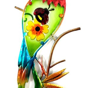 Bejeweled Display® Parrot w/Glass Wall Art Plaque & Home Decor