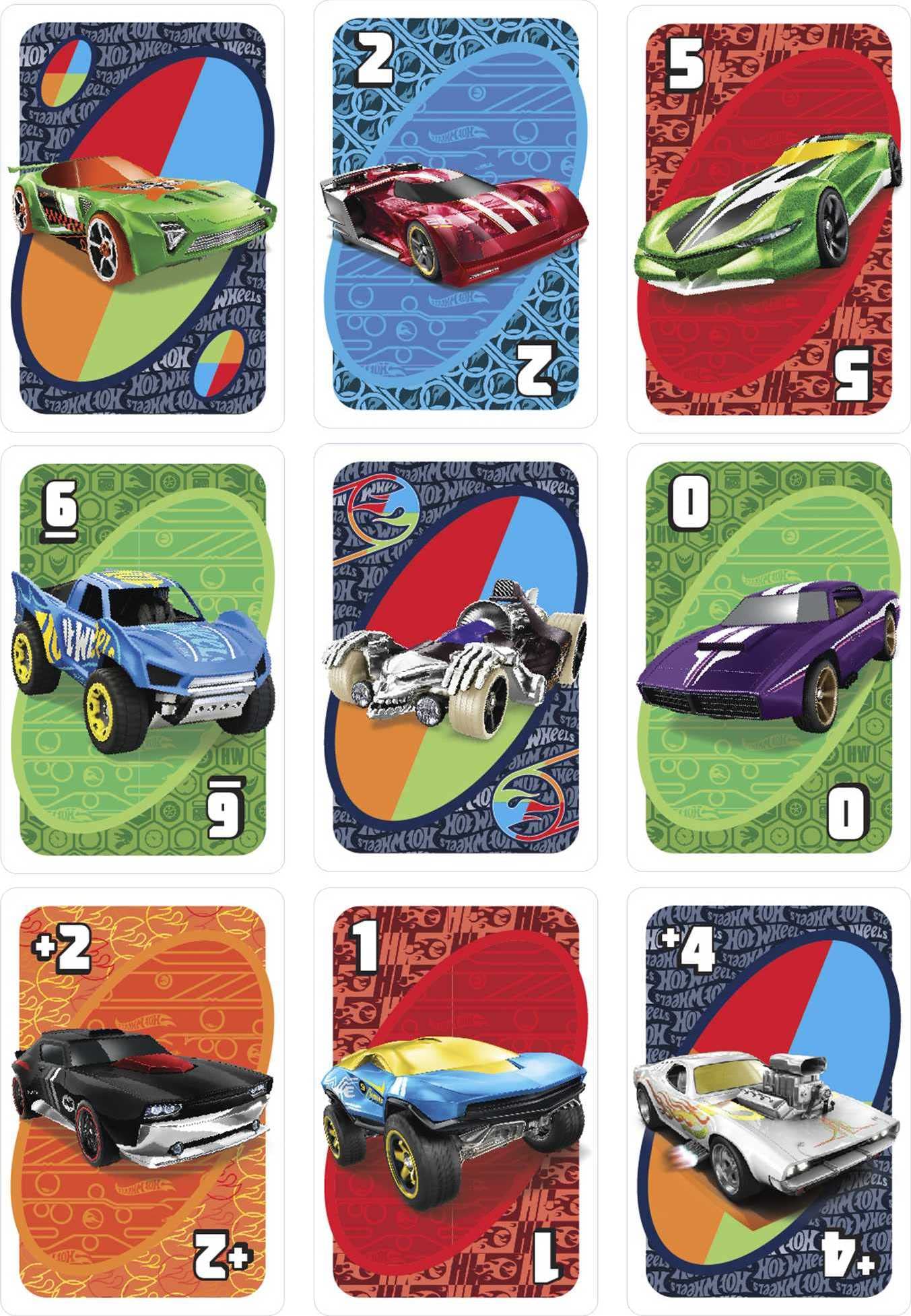 Hot Wheels UNO Matching Card Game Featuring 112 Cards with Hot Wheels Graphics, Game Night, Kids Gift Ages 7 Years & Older