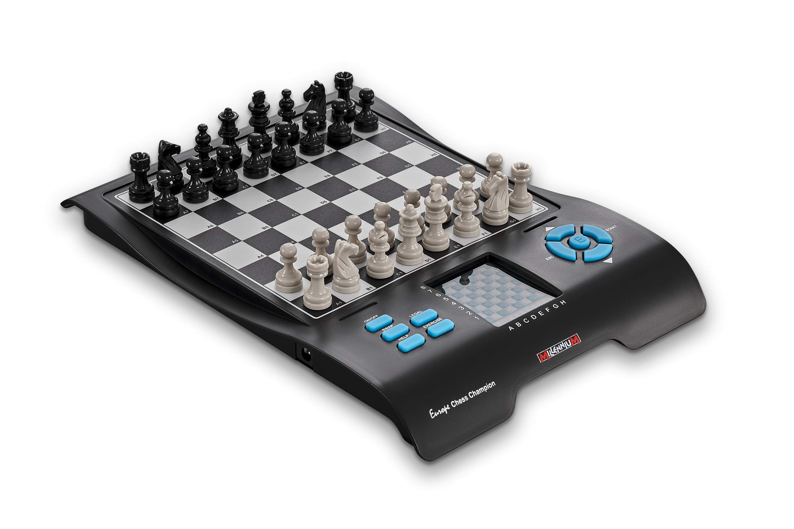 Electronic Chess Board for Kids & Adults - Includes 7 Games - Chess Strategy & Learning - Magnetic Board & Pieces - Portable & Travel - Smart Chess Computer- AI Chess Board - LCD Display - Millennium