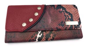 miche red snake wallet