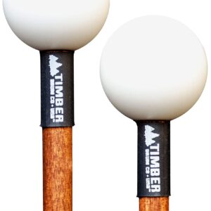 Timber Drum Co. T2HP, MADE IN U.S.A. Pair of Hard Polymer Mallets for Energy Chime, Xylophone, Wood Block, and Bells