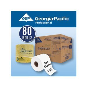 georgia-pacific preference bath tissue rolls 2-ply white 80ct