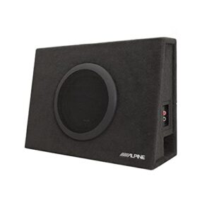 alpine swt loaded enclosure (sbt-s10v) 1000w peak (350w rms) swt series single 10" ported subwoofer enclosure