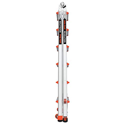 Little Giant Ladders, Revolution with Ratchet Levelers, M26, 26 ft, Multi-Position Ladder, Ratchet™ leg levelers, Aluminum, Type 1A, 300 lbs weight rating (12026-801)