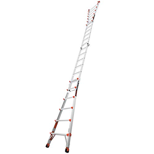 Little Giant Ladders, Revolution with Ratchet Levelers, M26, 26 ft, Multi-Position Ladder, Ratchet™ leg levelers, Aluminum, Type 1A, 300 lbs weight rating (12026-801)