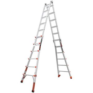 Little Giant Ladders, Revolution with Ratchet Levelers, M26, 26 ft, Multi-Position Ladder, Ratchet™ leg levelers, Aluminum, Type 1A, 300 lbs weight rating (12026-801)