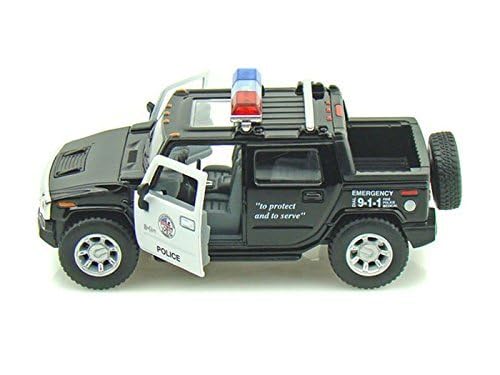 KiNSMART H2 Hummer SUT Police Truck Interceptor 5" 1:36 Scale Die Cast Metal Model Toy