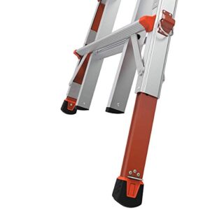 Little Giant Ladders, Revolution with Ratchet Levelers, M26, 26 ft, Multi-Position Ladder, Ratchet™ leg levelers, Aluminum, Type 1A, 300 lbs weight rating (12026-801)