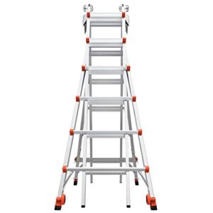 Little Giant Ladders, Revolution with Ratchet Levelers, M26, 26 ft, Multi-Position Ladder, Ratchet™ leg levelers, Aluminum, Type 1A, 300 lbs weight rating (12026-801)