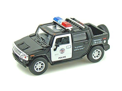 KiNSMART H2 Hummer SUT Police Truck Interceptor 5" 1:36 Scale Die Cast Metal Model Toy