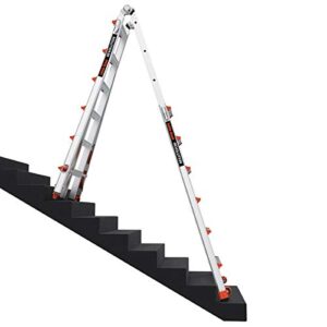 Little Giant Ladders, Revolution with Ratchet Levelers, M26, 26 ft, Multi-Position Ladder, Ratchet™ leg levelers, Aluminum, Type 1A, 300 lbs weight rating (12026-801)