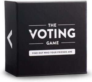 the voting game - the hilarious adult party card game about finding out who your friends are - perfect for college students, fun parties and board games night with your friends