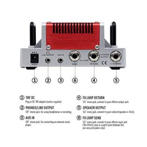 Hotone Heart Attack Mini Guitar Amplifier Head, 5 Watt