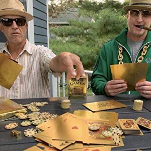 Gold Games Gold Cash, Fake Money, 1000 Dollars of Various Waterproof Gold Bills with Different Faces, Games, Entertainment