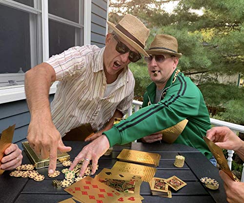 Gold Games Gold Cash, Fake Money, 1000 Dollars of Various Waterproof Gold Bills with Different Faces, Games, Entertainment