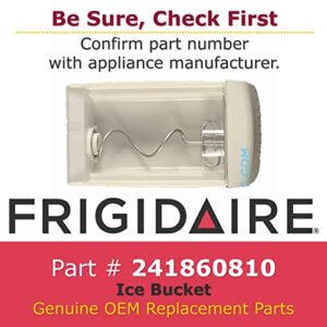 Frigidaire 241860810 w/Auger Refrigerator Ice Bucket, White