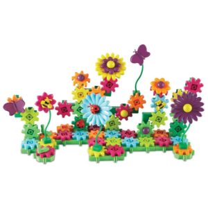 learning resources gears! gears! gears! build & bloom building set, stem learning toy, 116 pieces, ages 4+