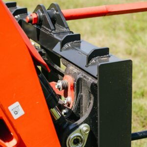 Titan Attachments HD Skid Steer Hay Frame Attachment, 49" Hay Spear and Stabilizer Spears, Rated 4,000 LB, Quick Tach Mounting, Hay Handing Equipment for Bobcat Tractors