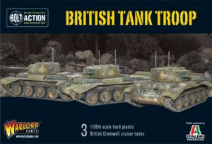 british tank troop - 3 1/56th scale