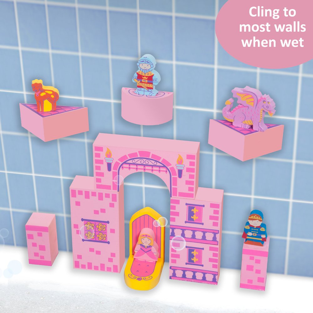 BathBlocks Floating Castle Bath Toy Princess Bath Toys