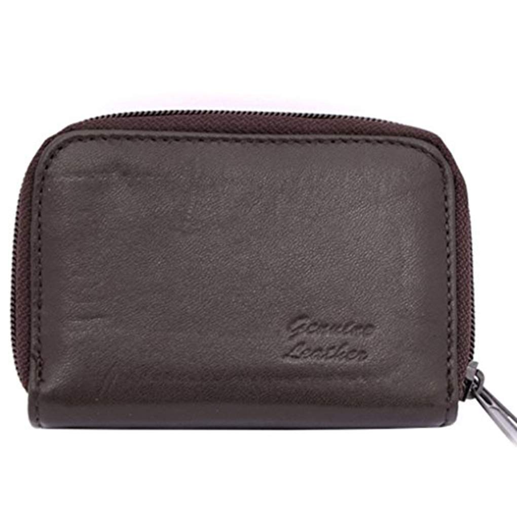 Silver Fever SILVERFEVER Women Wallet Card Holder RFID Purse Women's Leather Credit Cards Organizer ID (Coffee)