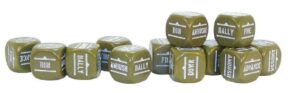 bolt action wwii military wargaming olive drab dice pack of 12