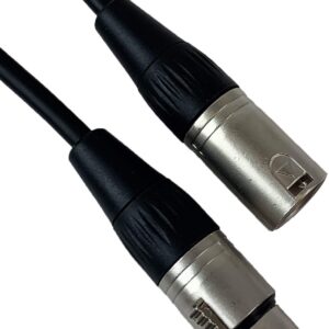 Gearlux XLR Microphone Cable, Fully Balanced, Male to Female, 25 Feet - 6 Pack