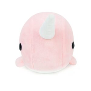 Bellzi Pink Narwhal Stuffed Animal Plushie - Soft Kawaii Plush Toy - Cute Plushies for All Ages - Narwhali