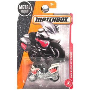 matchbox 2017 mbx heroic rescue bmw model r1200 rtv police (motorcycle) 78/125, white