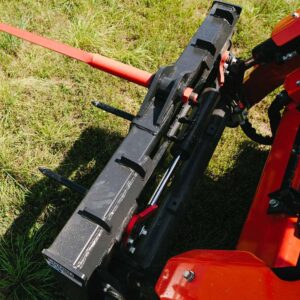 Titan Attachments HD Skid Steer Hay Frame Attachment, 49" Hay Spear and Stabilizer Spears, Rated 4,000 LB, Quick Tach Mounting, Hay Handing Equipment for Bobcat Tractors