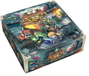 arcadia quest board game (core game) | campaign-based strategy game | fantasy adventure game with miniatures for adults and teens | ages 14+ | 2-4 players | average playtime 60 minutes | made by cmon